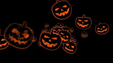 Flying pumpkin - seamless loop, 4K, alph... | Stock Video | Pond5