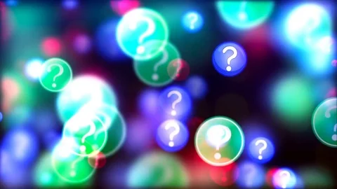 Flying Question Marks. Abstract Loopable... | Stock Video | Pond5