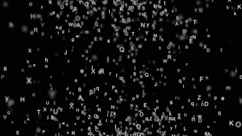 Flying Random Alphabetic Letters Animati... | Stock Video | Pond5