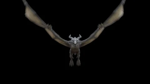 Flying Realistic Dragon. | Stock Video | Pond5