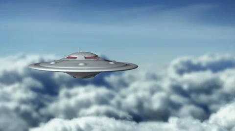 Animated Flying Saucer Stock Video Footage | Royalty Free Animated ...