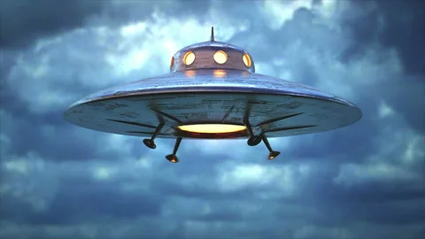 Animated Flying Saucer Stock Video Footage | Royalty Free Animated ...