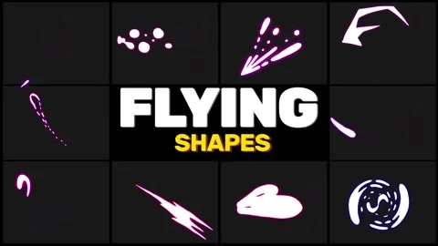 Flying Shapes ~ After Effects Project #225441980 | Pond5