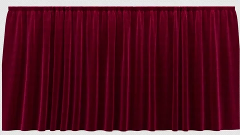 Flying sideways red velvet curtain with ... | Stock Video | Pond5