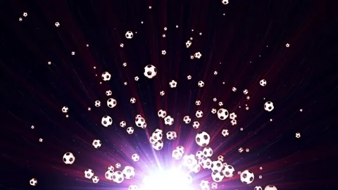 Flying SOCCER BALL Animation Background,... | Stock Video | Pond5