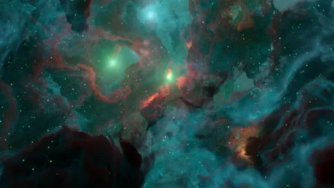 Flying through amazing nebula and star f... | Stock Video | Pond5