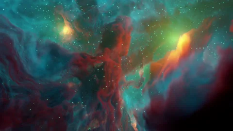 Flying through amazing nebula and star f... | Stock Video | Pond5