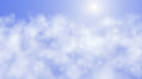 Flying through clouds animation - 4K Res... | Stock Video | Pond5