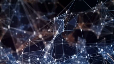 Flying through Digital Binary Polygon Pl... | Stock Video | Pond5