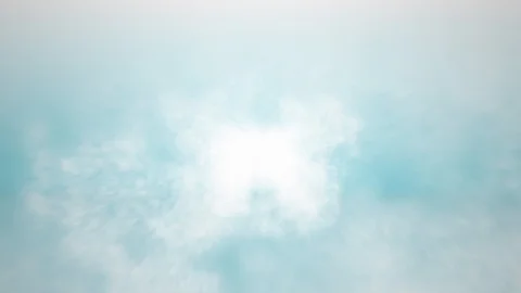 Flying through a field of animated Cloud... | Stock Video | Pond5