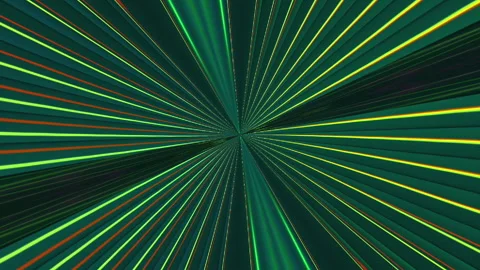 Flying through line space loop tunnel. A... | Stock Video | Pond5