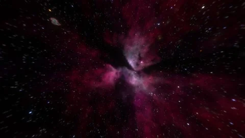 Flying through space stars galaxy and c... | Stock Video | Pond5