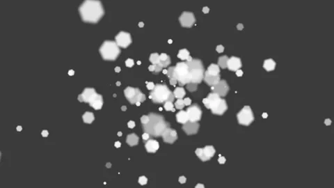 Flying white round particles with glitte... | Stock Video | Pond5