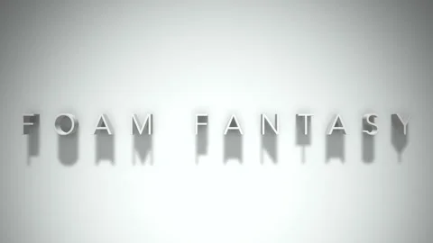 foam fantasy 3D title animation white te... | Stock Video | Pond5