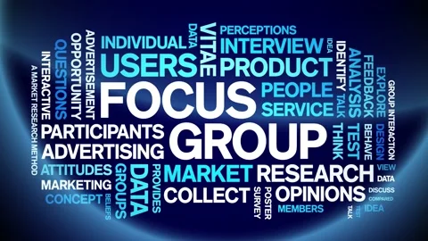 Focus Group animated word cloud,animatio... | Stock Video | Pond5