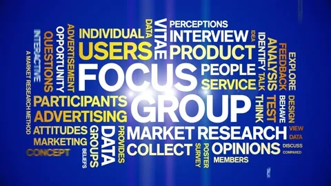 Focus Group animated word cloud,animatio... | Stock Video | Pond5