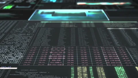 Focus Shift on Digital Data Collection S... | Stock Video | Pond5