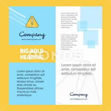 Folder Company Brochure Title Page Design. Company profile, annual ...