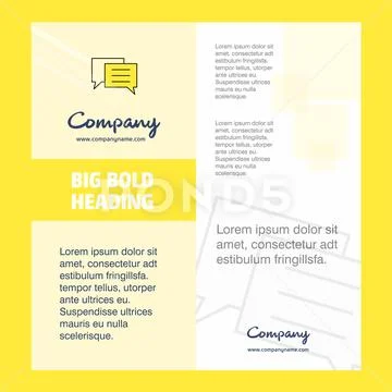 Folder Company Brochure Title Page Design. Company profile, annual ...