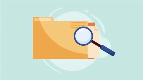 folder file documents data animation | Stock Video | Pond5