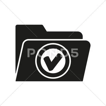 The folder icon. File symbol. Flat ~ Clip Art #52553379