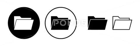 Folder icon vector. document folder icon ~ Clip Art #240881635
