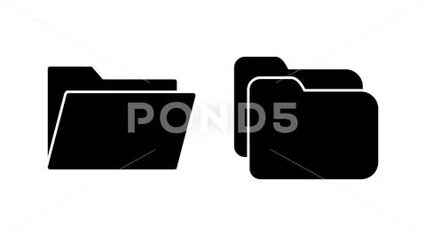 Folder icon vector. document folder icon ~ Clip Art #245893155