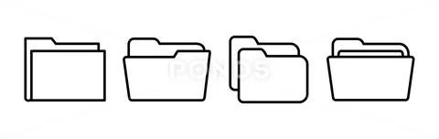 Folder icon vector. document folder icon ~ Clip Art #249489671