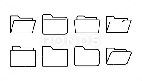 Folder icon vector. document folder icon ~ Clip Art #251492731
