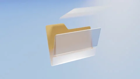 Folder storage and organization of digit... | Stock Video | Pond5
