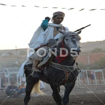 Folklore man on his horse ~ High Resolution #129852043
