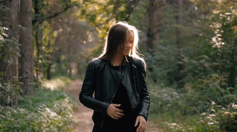 Follow me girl concept. Young pretty hap... | Stock Video | Pond5