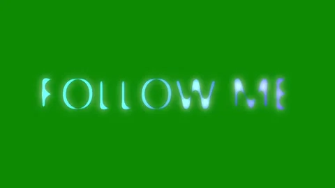 Follow me Green Screen Social Network 3D... | Stock Video | Pond5