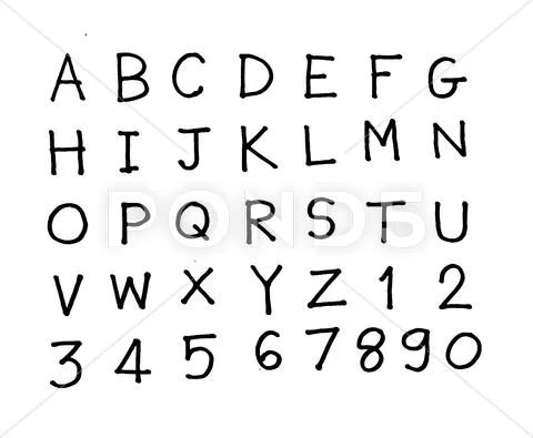 Font Sketch Hand drawing letters: Graphic #59728937