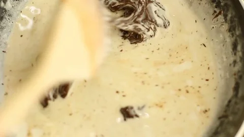 Food Chocolate and cream Chef melted cho... | Stock Video | Pond5