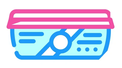 food container color icon animation | Stock Video | Pond5