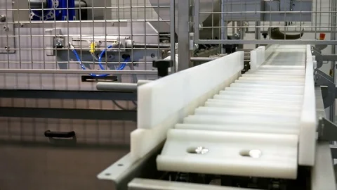 Food factory automated robotic conveyor ... | Stock Video | Pond5