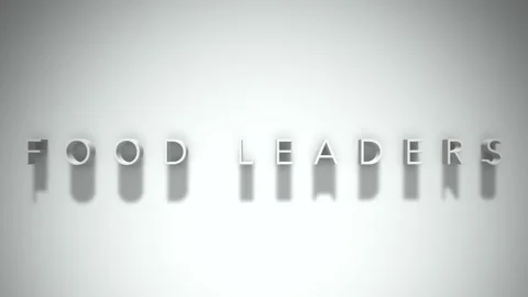 food leaders 3D title animation with sha... | Stock Video | Pond5