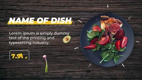 After Effects Template ~ AE: Food Menu #136814857 | Pond5