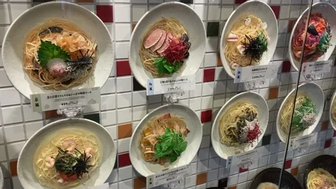 Food model: Plastic entrée display typi... | Stock Video | Pond5