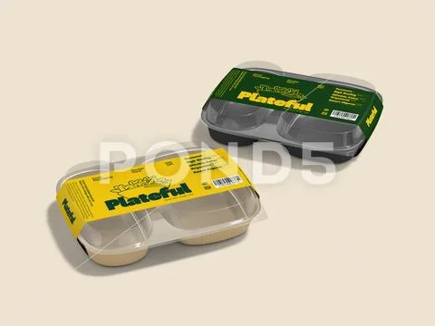 PSD Photoshop Template: Food Packaging Mockup #292621019