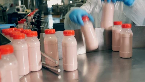 Food packaging process at a food factory... | Stock Video | Pond5