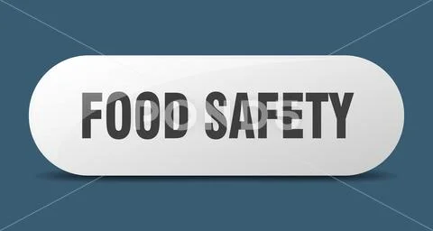 Food safety button. food safety sign. key. push button. Illustration ...