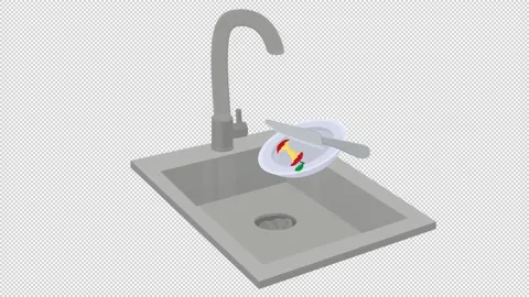 Food waste disposal. Animation of garbag... | Stock Video | Pond5