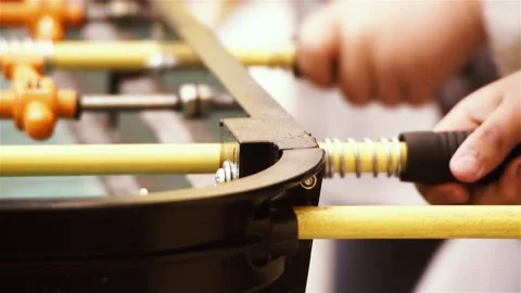 Foosball Handle, School Children Playing... | Stock Video | Pond5