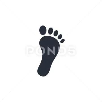 Foot step icon. foot step vector illustration: Royalty Free #102985774