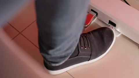 Foot Tapping on Piano Pedal in Black Sho... | Stock Video | Pond5