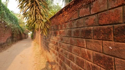 Footage of brick wall forming gully, Gul... | Stock Video | Pond5
