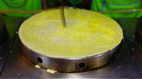 Footage of cook making crape cake | Stock Video | Pond5