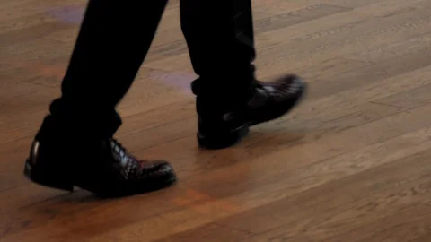 Footage of a dancing man's feet moving t... | Stock Video | Pond5